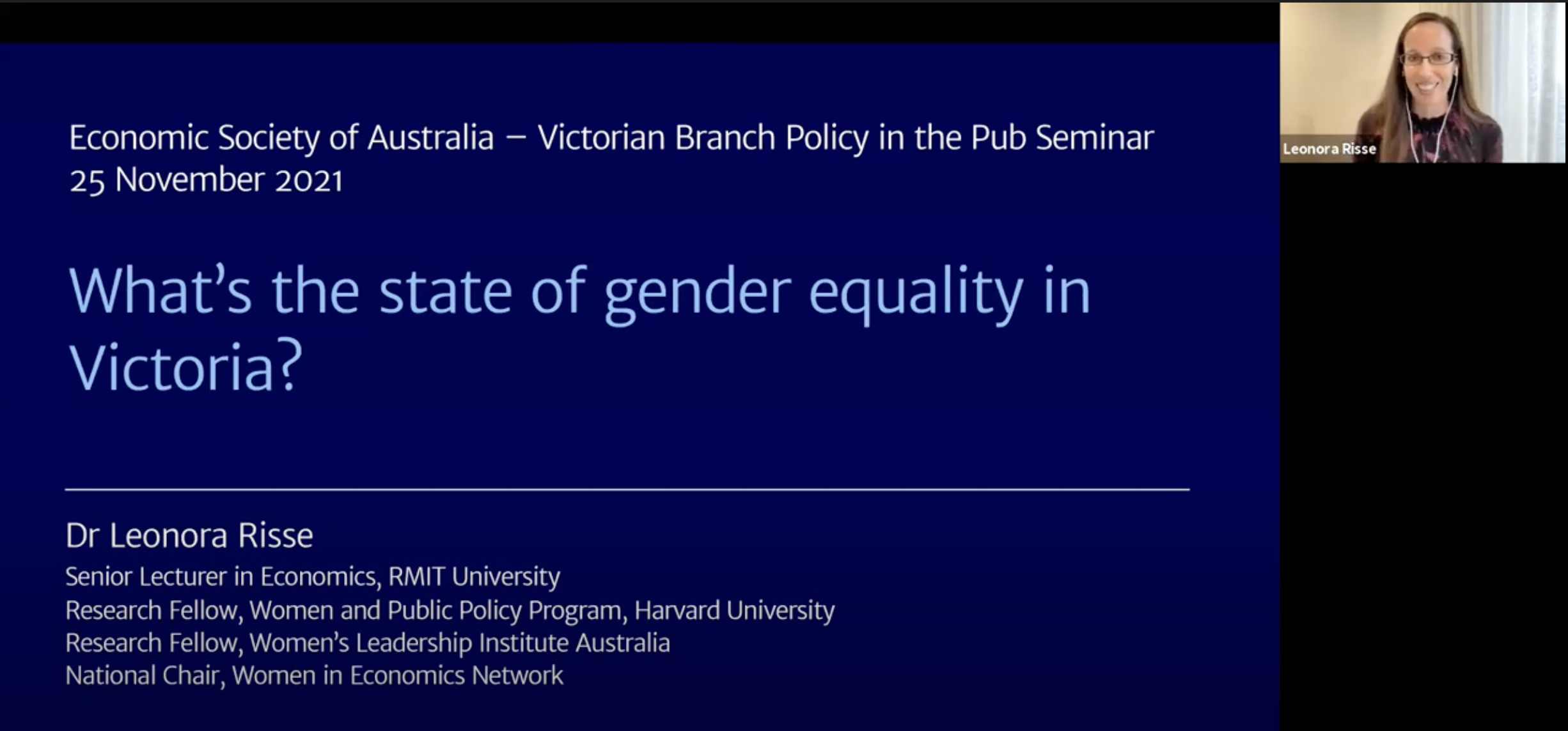 Leonora Risse – Economist | Gender equality